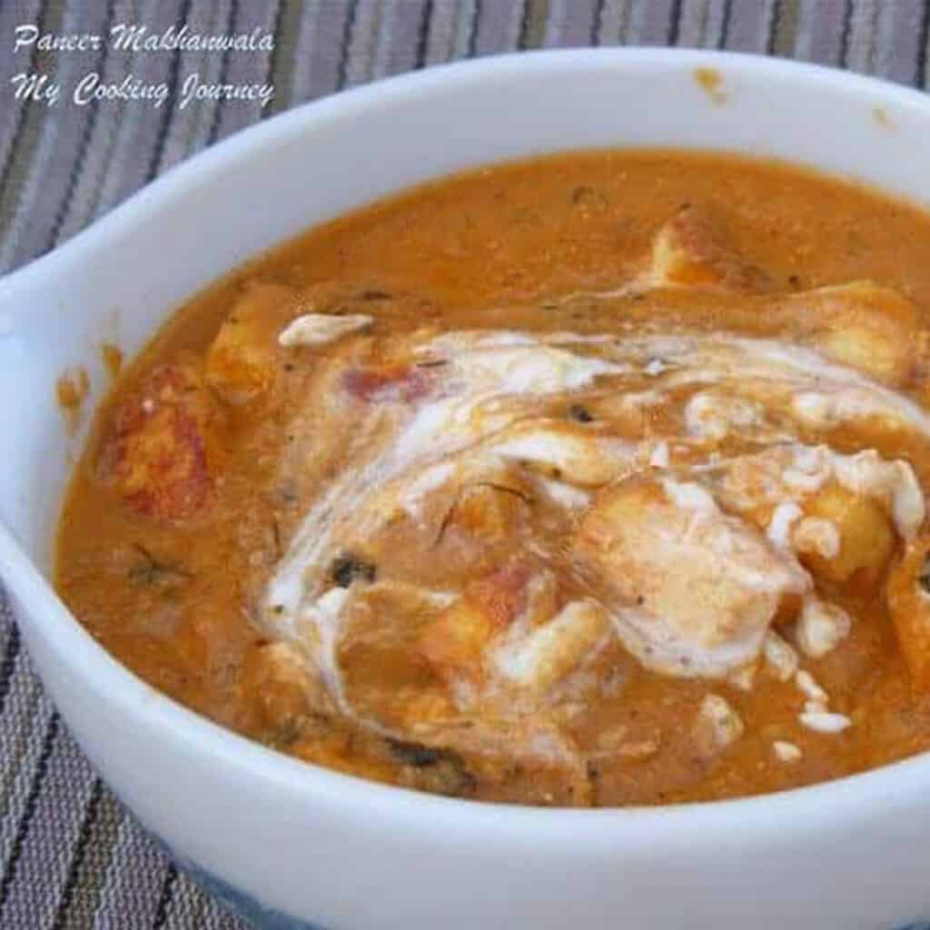 Paneer Makhanwala Recipe - My Cooking Journey
