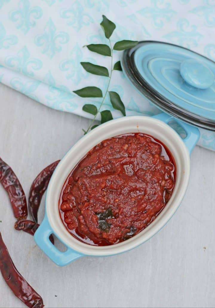 Kara Chutney | Spicy Chettinad Red Chutney