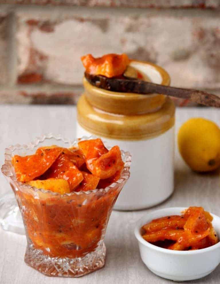 Menthiya Mangai Urugai | Cut Mango Pickle - My Cooking Journey