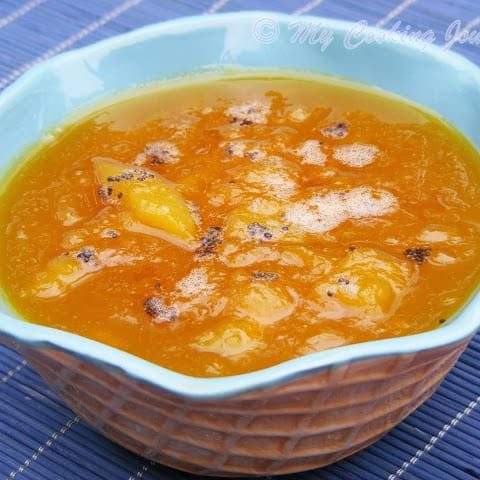 Mango Pachadi | Sweet Mango Chutney Made With Raw Mangoes