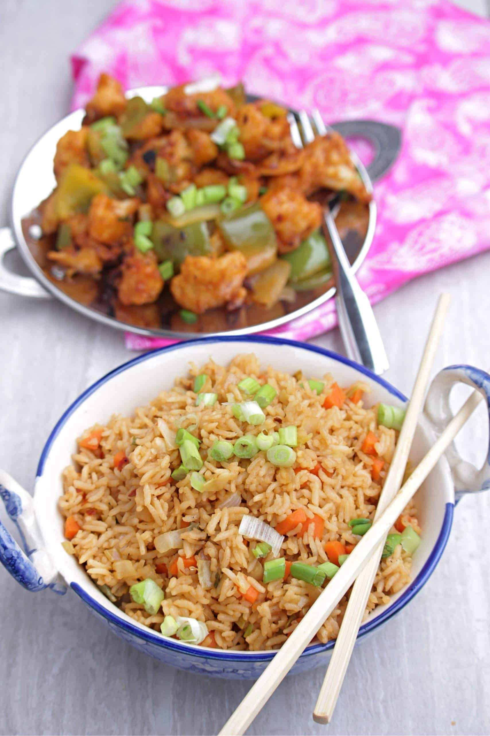 Indo Chinese Vegetable Fried Rice My Cooking Journey