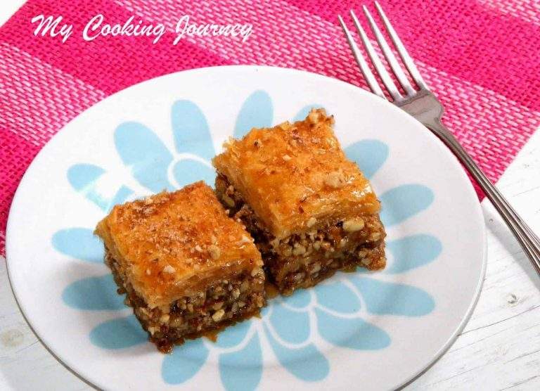 Homemade Baklava Recipe - My Cooking Journey