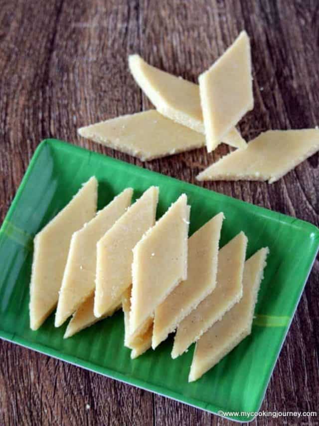 Badam Burfi | Almond Burfi - My Cooking Journey