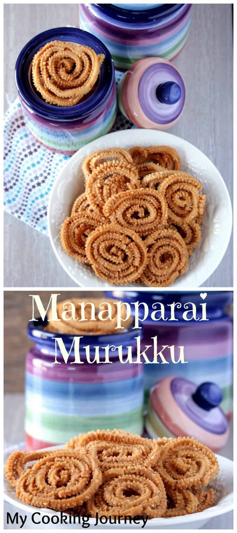 Manapparai Murukku Recipe - My Cooking Journey