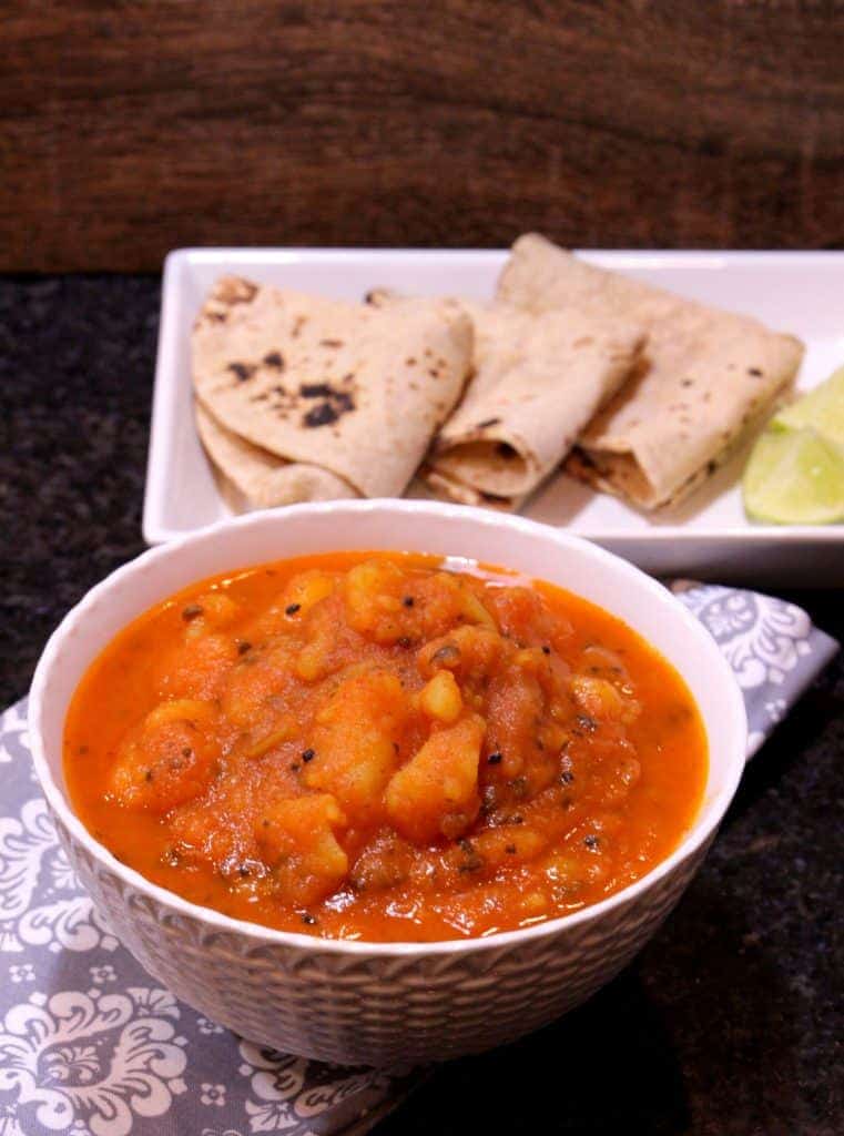 Amritsari Aloo Subzi - Potatoes In Tomato Gravy - My Cooking Journey