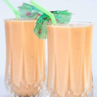 Papaya Lassi | Papaya Yogurt Smoothie Recipe - My Cooking Journey