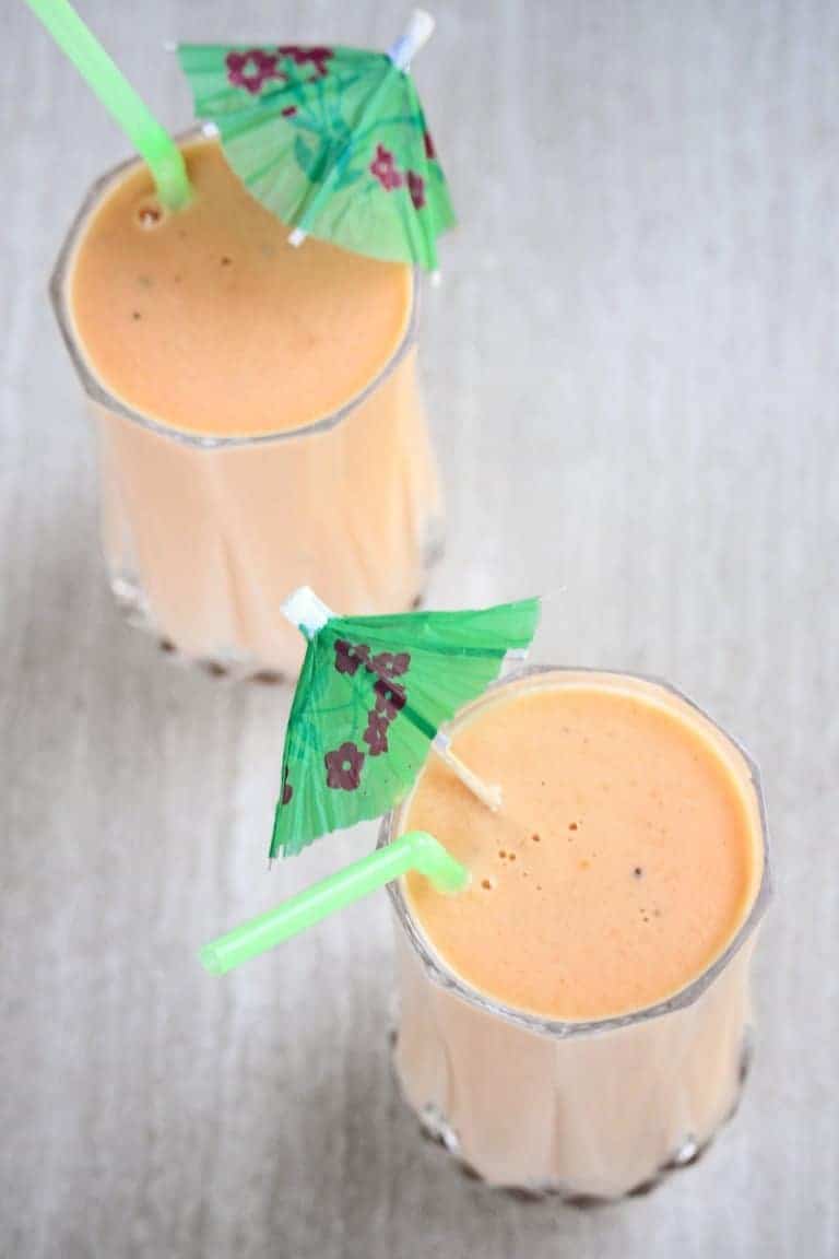 Papaya Lassi | Papaya Yogurt Smoothie Recipe - My Cooking Journey