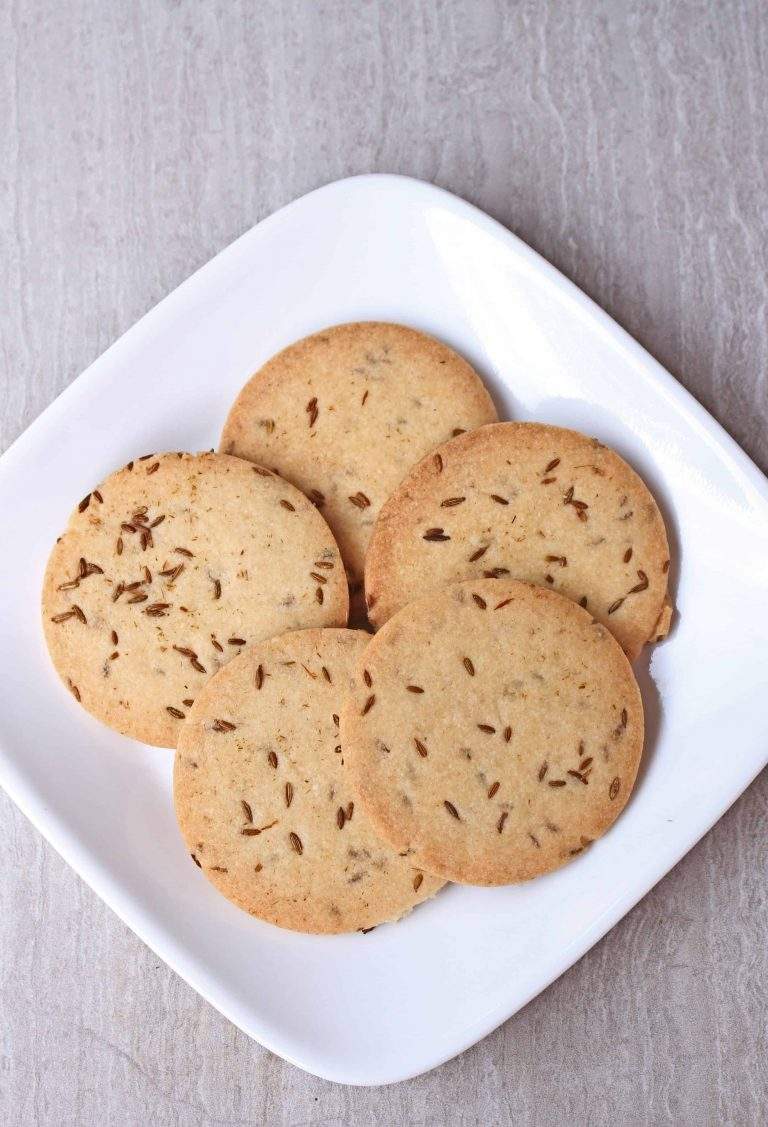 Jeera Cookies | Roasted Cumin Shortbread Cookies - My Cooking Journey