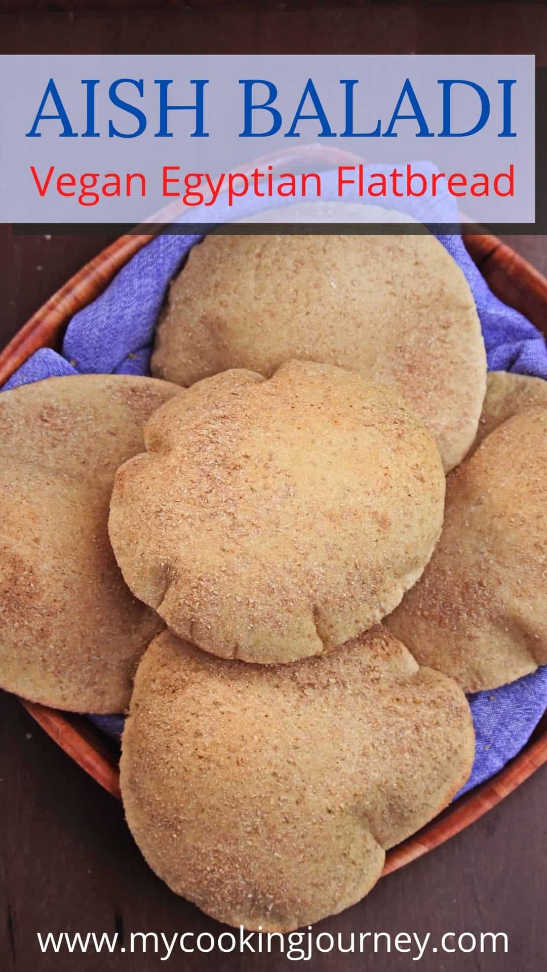 Aish Baladi | Vegan Egyptian Flatbread - My Cooking Journey