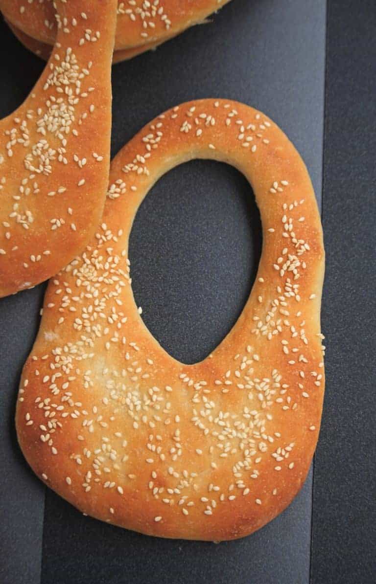 Ka'ak Bread | Kaak | Lebanese Purse Bread - My Cooking Journey