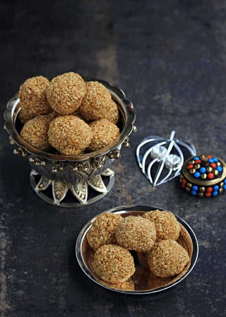 Til Ladoo | Tilgul Ladoo | Sesame Seed Ladoo - My Cooking Journey