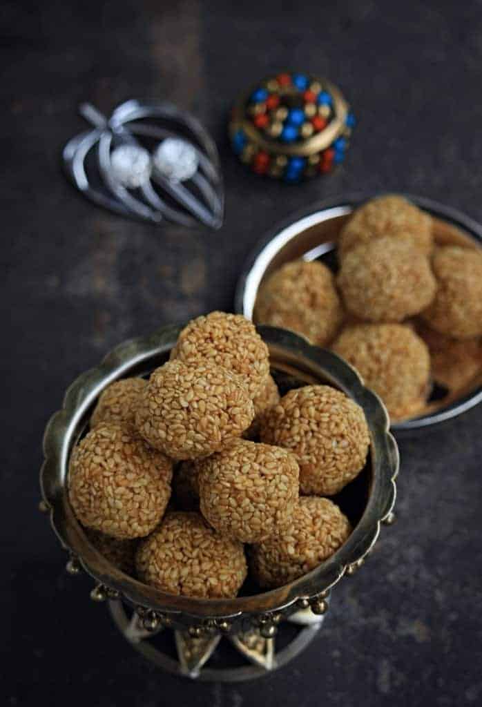 Til Ladoo | Tilgul Ladoo | Sesame Seed Ladoo - My Cooking Journey