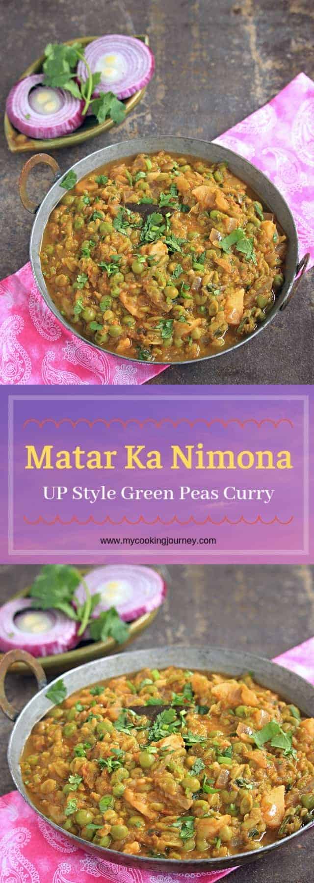 Matar Ka Nimona | UP Style Green Peas Curry - My Cooking Journey