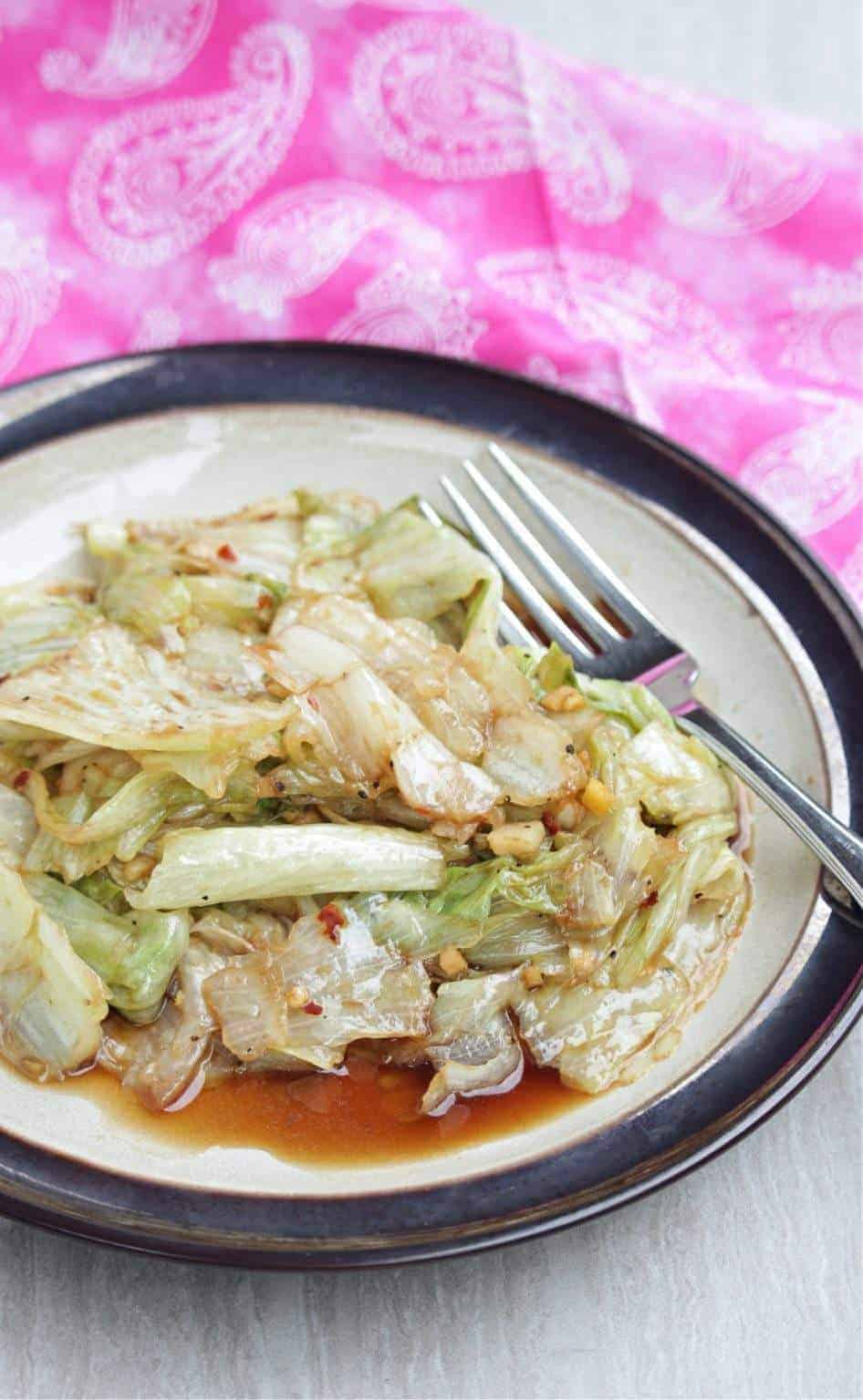 Stir-Fried Iceberg Lettuce Recipe - My Cooking Journey