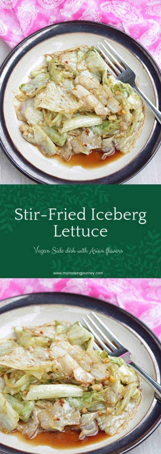 Stir-Fried Iceberg Lettuce Recipe - My Cooking Journey