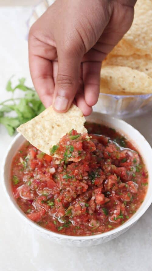 Homemade Quick and Easy Salsa - My Cooking Journey