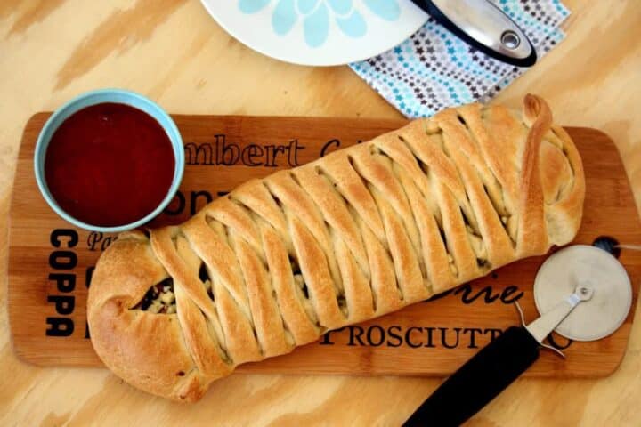 Vegetable Stuffed Braided Bread | Spicy Braided Stuffed Bread