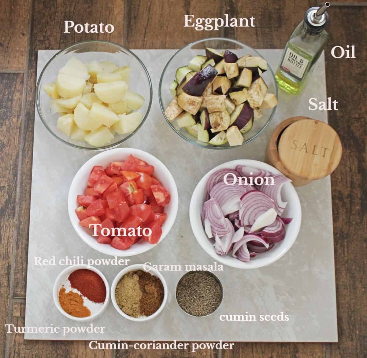 Aloo Baingan | Potato and Eggplant Curry - My Cooking Journey