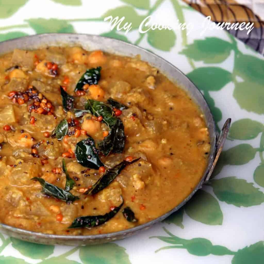 Kerala Style Poosinikkai Kootu Curry - My Cooking Journey