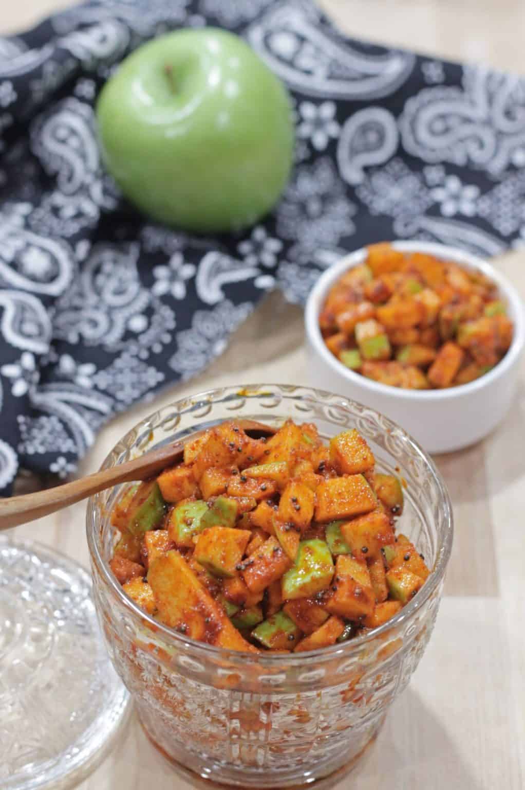 Instant Green Apple Pickle - My Cooking Journey