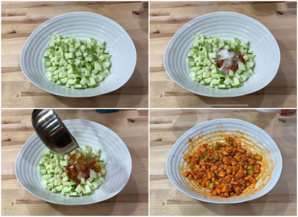 Instant Green Apple Pickle - My Cooking Journey