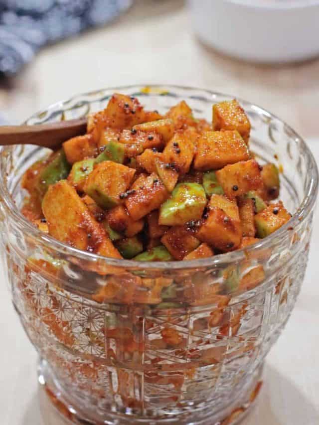 Instant Green Apple Pickle - My Cooking Journey