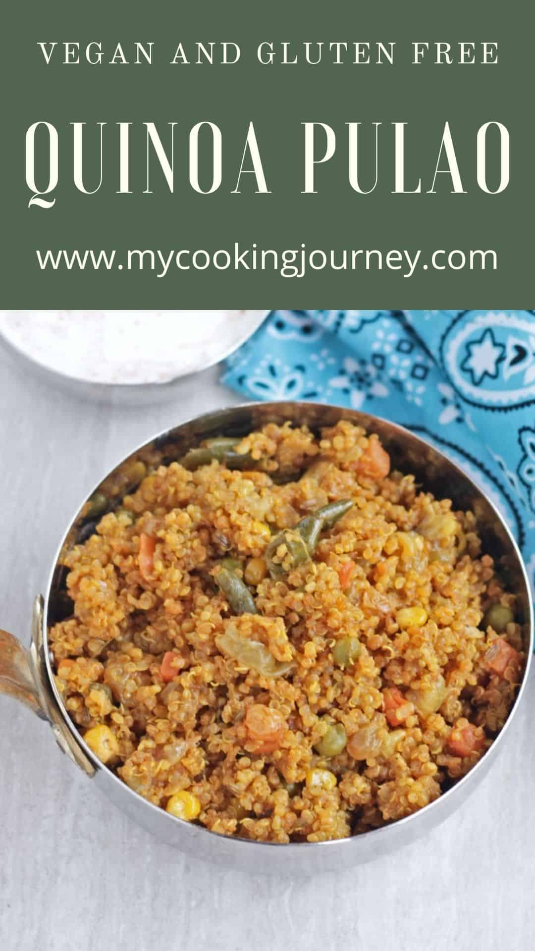 Quinoa Pulao Recipe | Vegetable Quinoa Pulav - My Cooking Journey