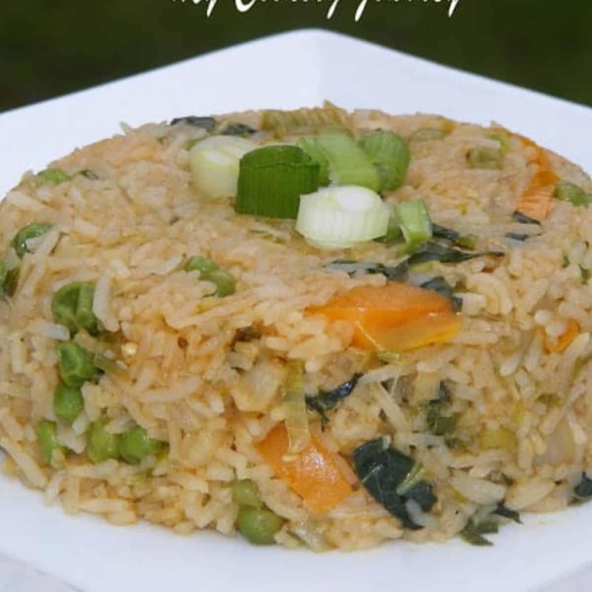 Vegan Bok Choy Fried Rice - My Cooking Journey